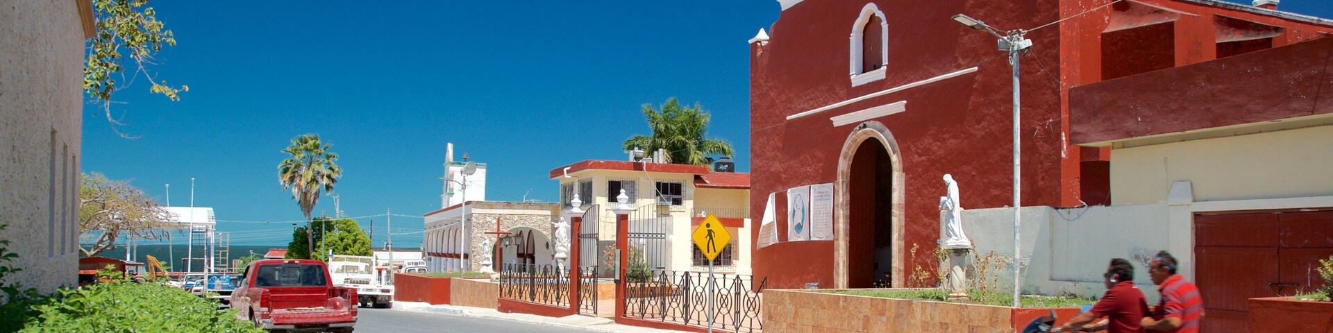 Lerma showing a small town or village, motorcycle riding and street scenes