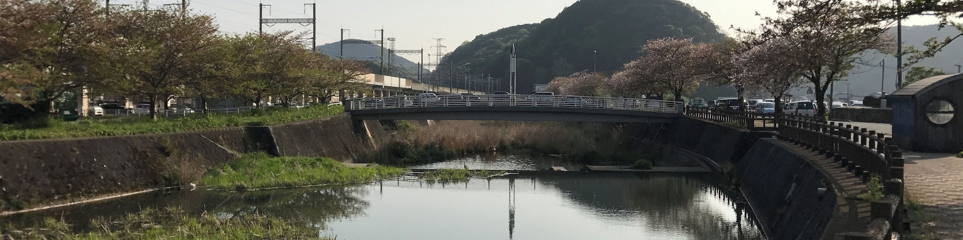 猪野川と山陽新幹線