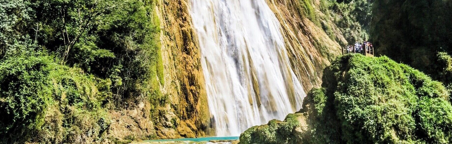 El Chiflón Waterfalls. You can get there easily from San Cristobal de Las Casas in the State of Chiapas, Mexico.