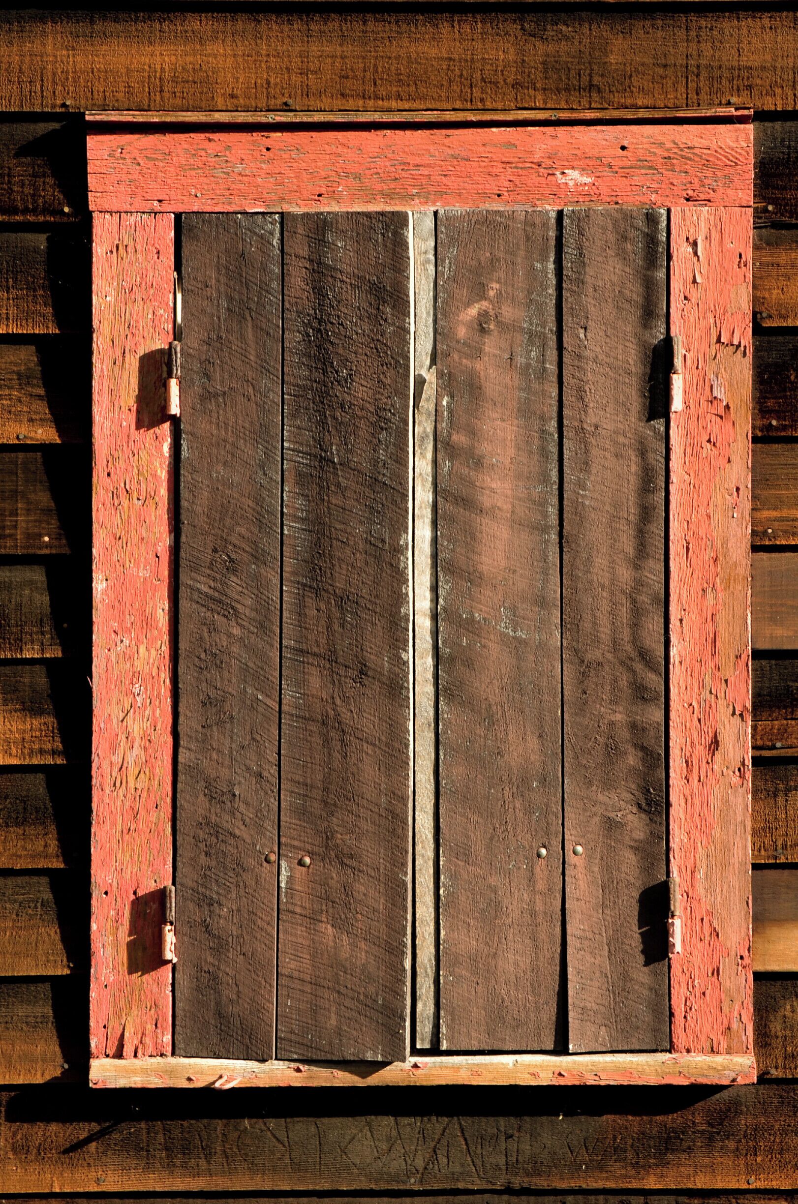 Another rustic window on the Pine Creek Grist Mill at Wildcat Den State Park.