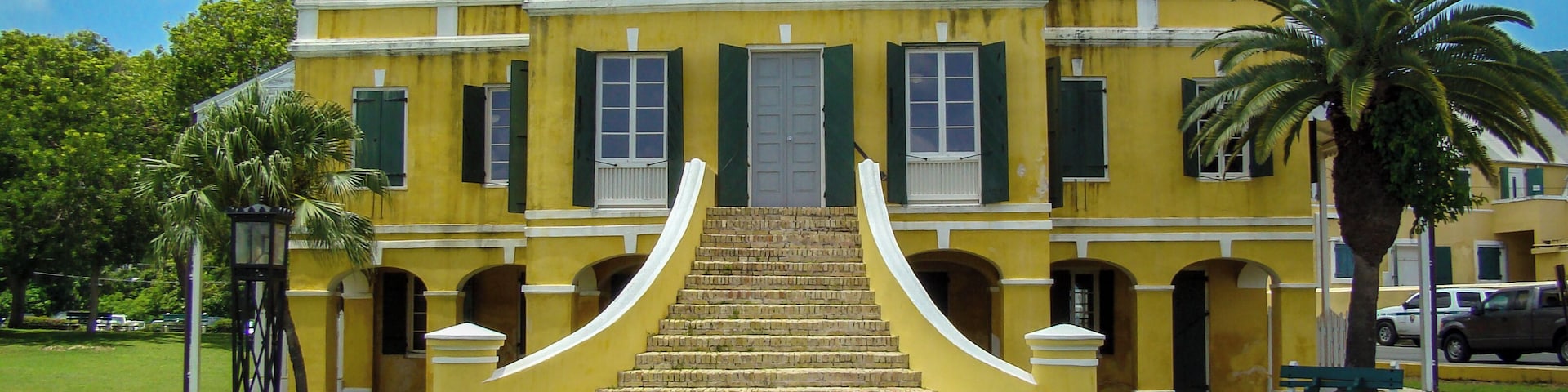Old Danish Customs House next to Fort Christiansvaern.