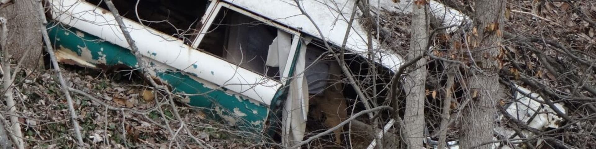 It wouldn't be hiking in Ohio without the occasional abandoned vehicle rusting away in the woods.
Hellbender Preserve is 15 acre preserve with a 1 mile loop trail along the Jelloway Creek. It can be accessed from the Kokosing Gap muilti-purpose trail.