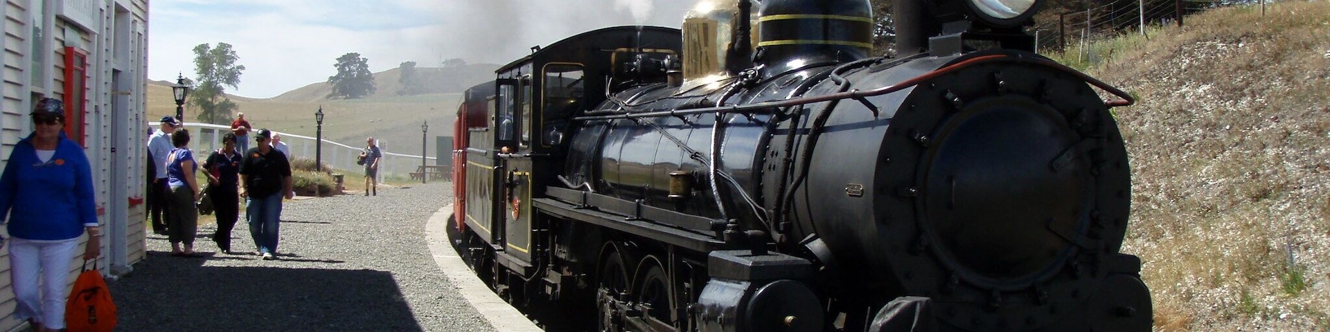 Book a ticket on a vintage steam train with Weka Pass Railways and travel through the Canterbury Plains in style.