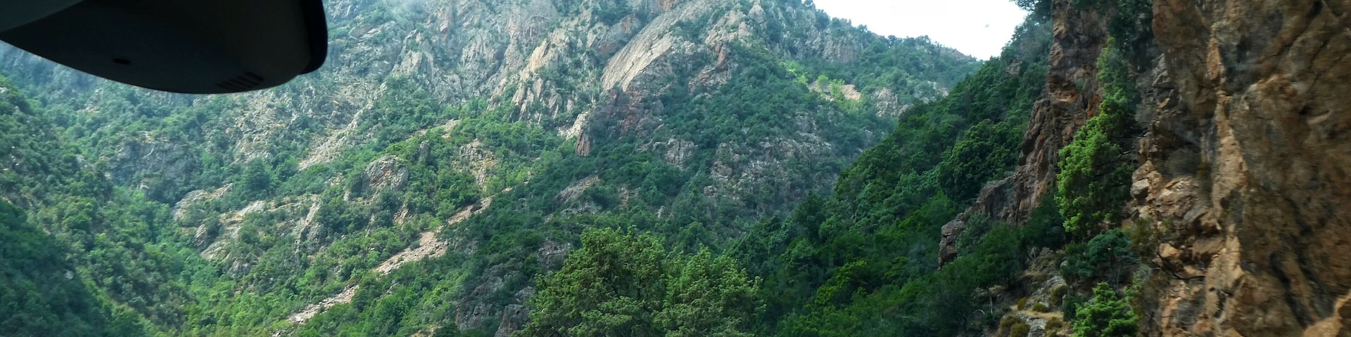 Driving the scary D84 on Corsica from Porto to Corte