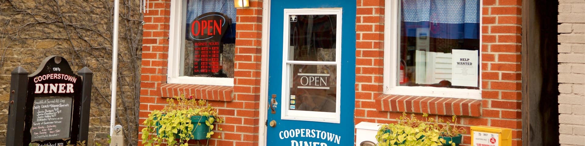 Cooperstown showing signage