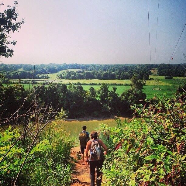 Kings bluff is a great location for beginner rock climbers. It has a ton of short routes of all different levels. Plus you are right at water edge.