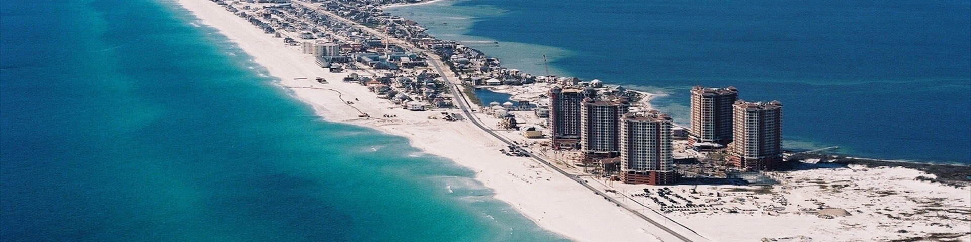 Pensacola Beach featuring skyline, a beach and a coastal town