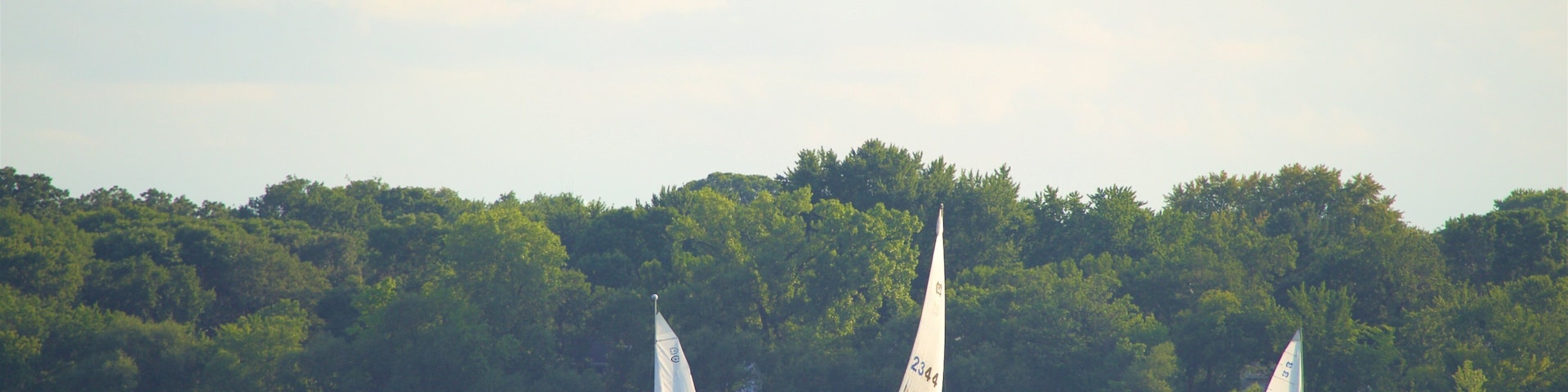 St. Croix Scenic Byway featuring a lake or waterhole and sailing