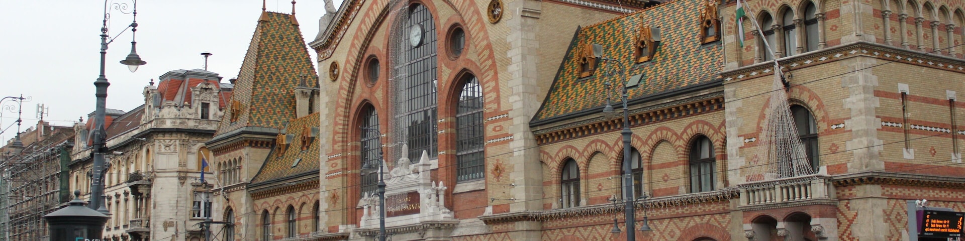 After you walk the main floor and take in the beauty of the fresh produce, head upstairs for lunch in one of the many stalls.