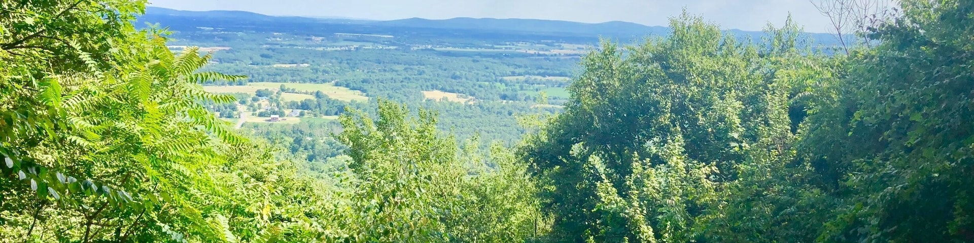 Beautiful climb to the overlook on a summer day.