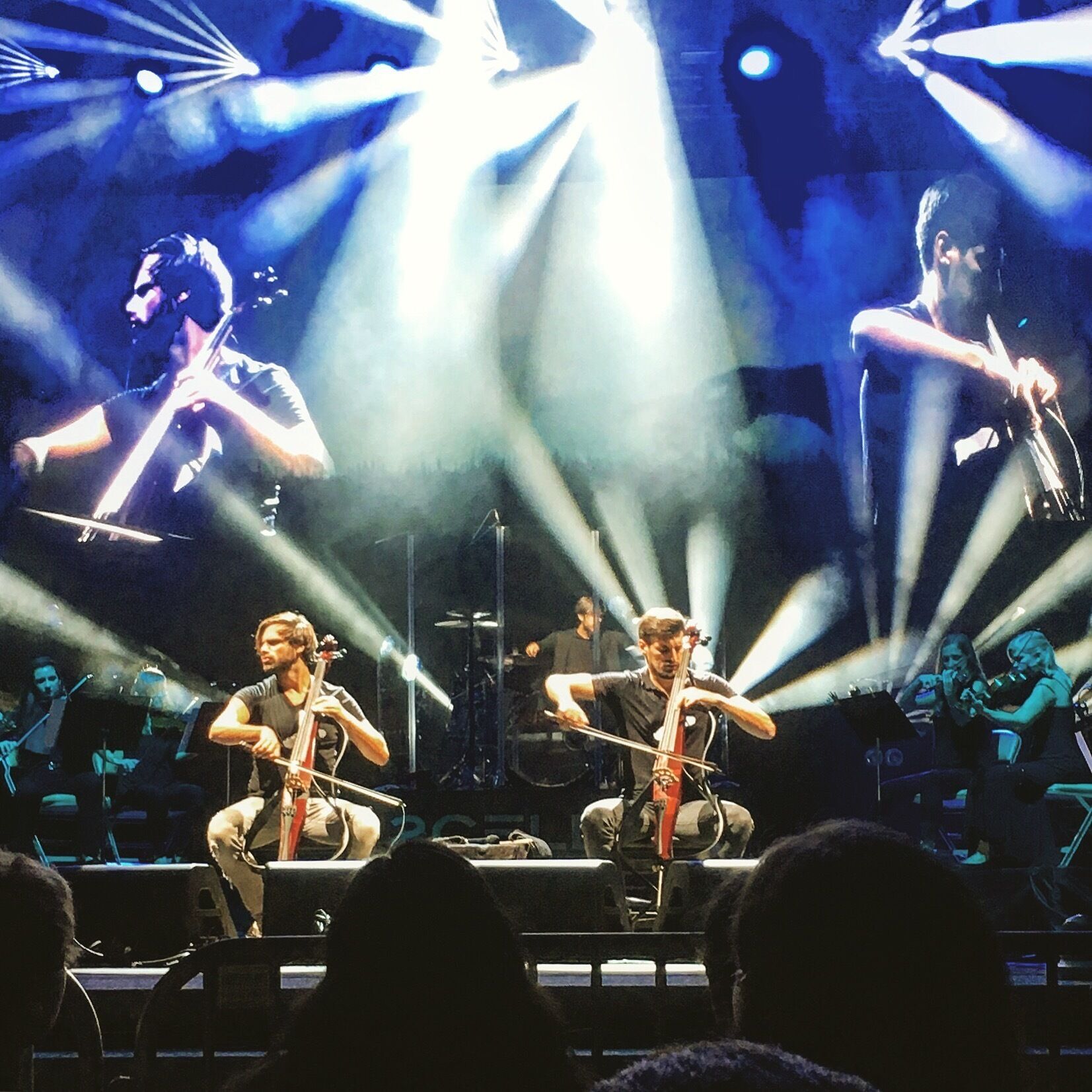 2cellos concert at Koka Booth Amphitheater in Cary, NC.  I love this venue and they put on an amazing show, full of passion!  Check them out if you don't know them! #smoothcriminal