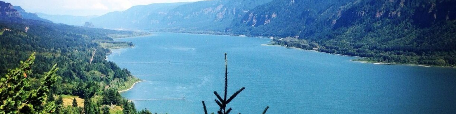 Viewpoint on hwy 14 heading east. Columbia river gorge . Heaven on earth