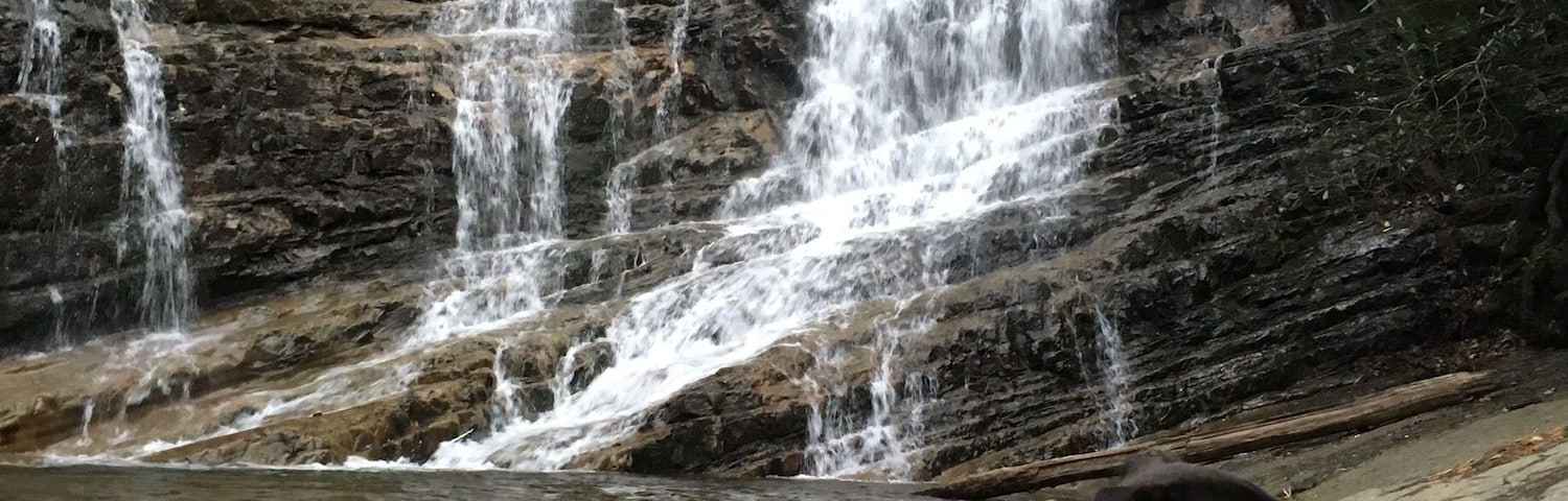 Lila, conquer of waterfalls.