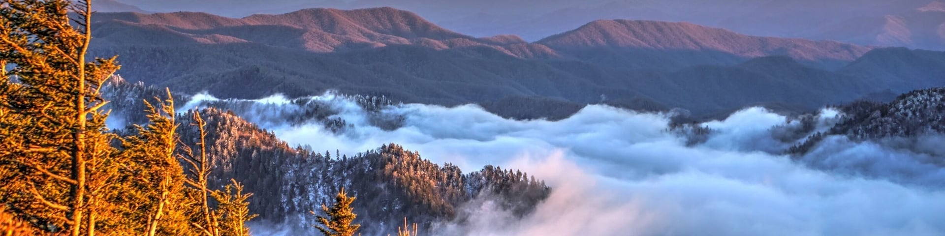 Sunset above the clouds