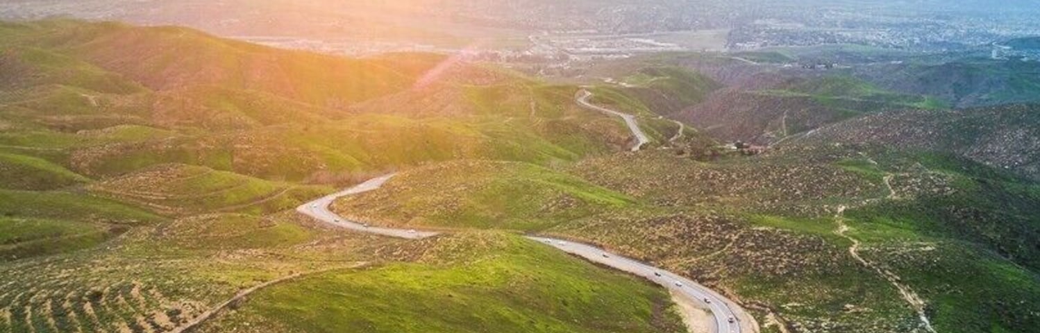 The area surrounding Lake Matthews is often dry and brown but take a drive along the meandering Cajalco Road during the spring and it's a stunningly beautiful drive.