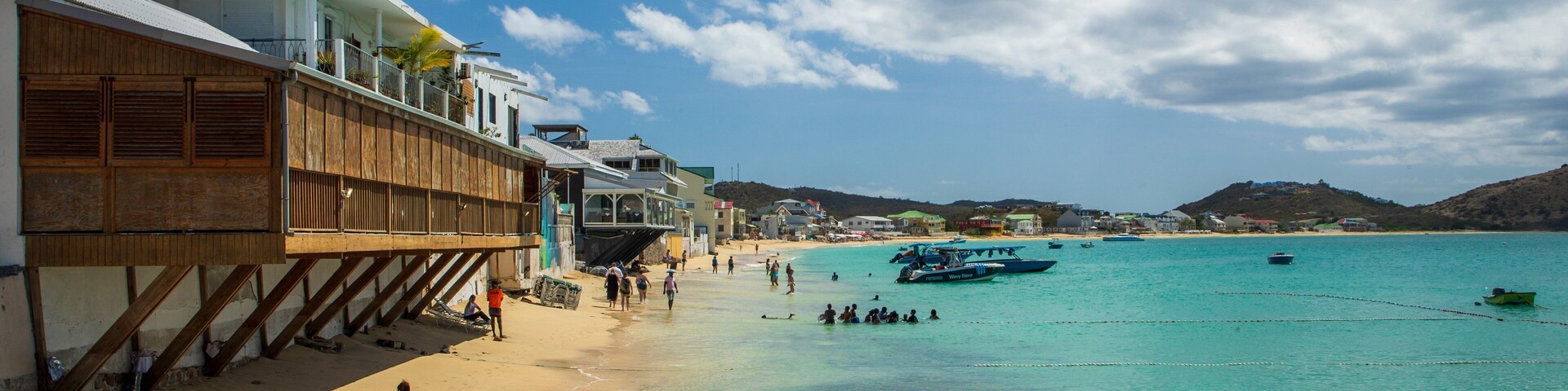 Grand Case featuring general coastal views, a coastal town and a sandy beach