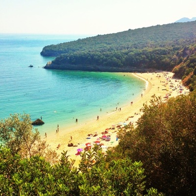 Beach in Arrabida National Park.