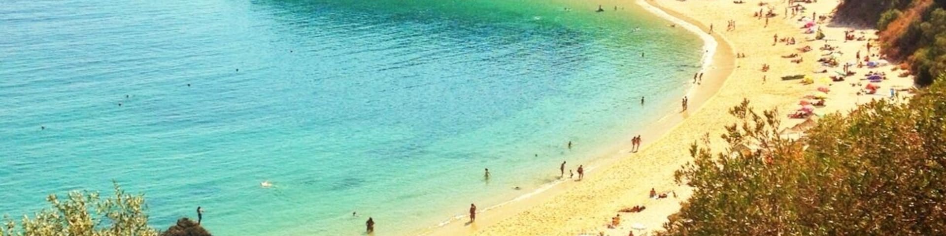 Beach in Arrabida National Park.