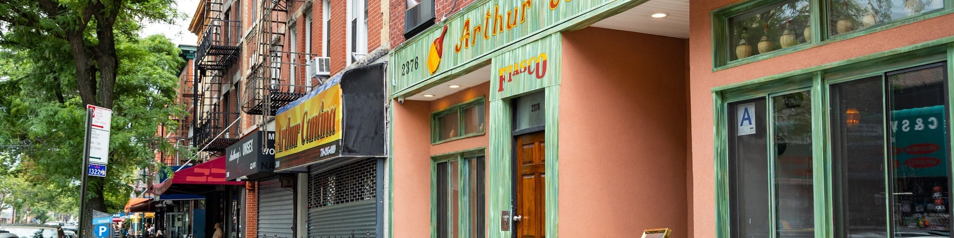 Bronx which includes signage