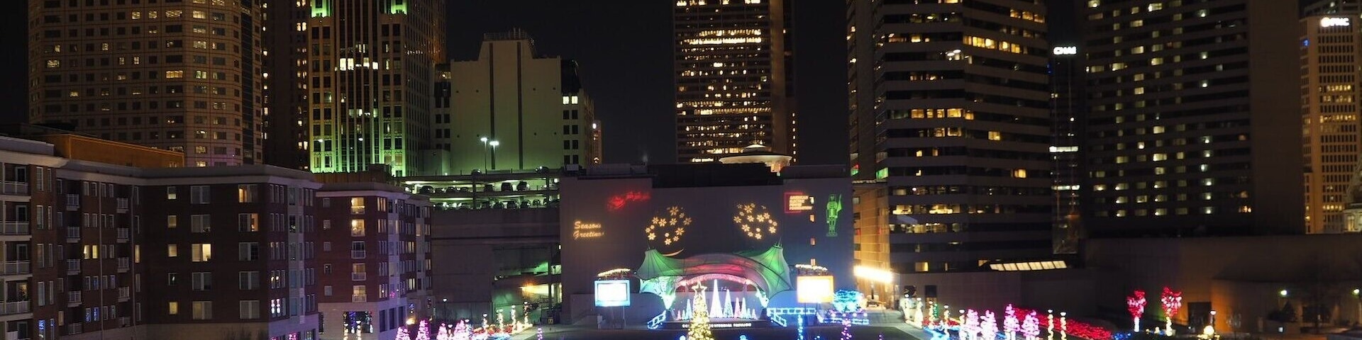 Obligatory pic of the holiday lights at the Columbus Commons.