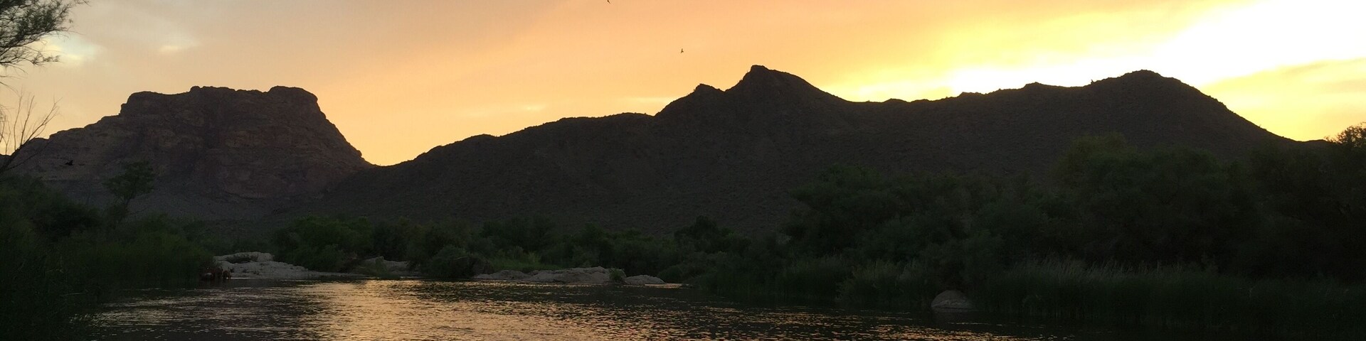 Sunset on the Salt River, AZ on May 14th, 2017.