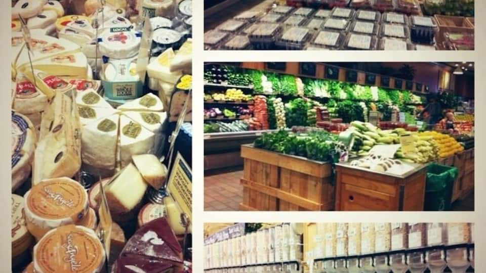 Rows of healthy produce and goods. Bringing healthy to everyday life for the fattening USA.