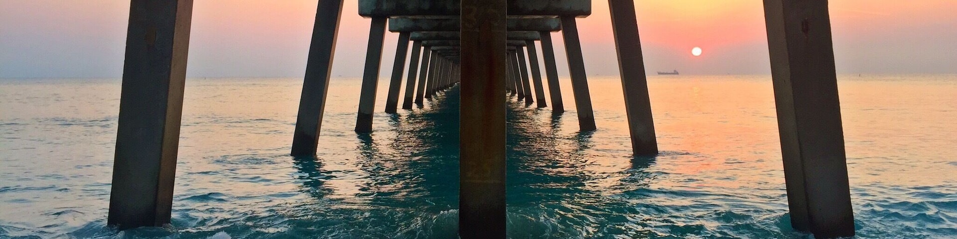 Beautiful morning at the pier.
