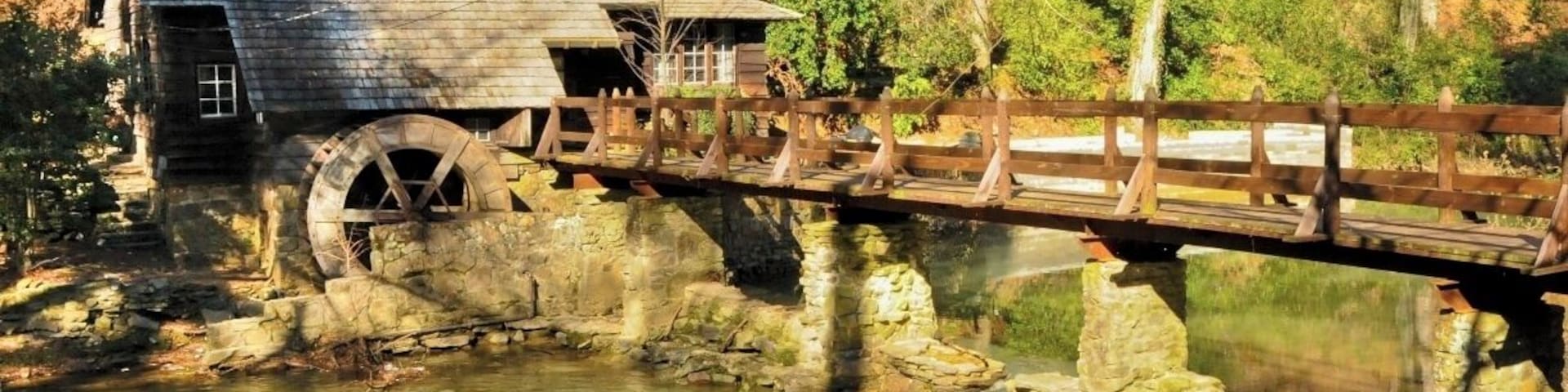 Aaaah Back home! Mountain Brook is were it all began for me many moons ago!
This image is of "The Old Mill" or "Old Mill House", a 1926 replica of Perryman's Mill built by the Jemison Companies to promote the newly-developed residential suburb of Mountain Brook. It is located on the foundations of the earlier grist mill, on the bank of Shades Creek at 2780 Mountain Brook Parkway.
Tip - Early morning is better. Be aware this is a private residence in a residential area... not a tourist attraction. There is a linear park with a popular running trail along this road. Plenty of pull in parking spots along the side of the road and a great place to watch the fabulous Mountain Brook housewives strut their stuff.
#TroverDetour