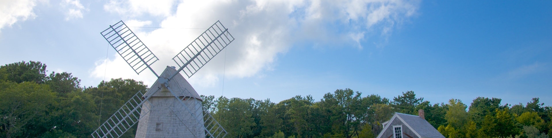 Brewster which includes a windmill and a house