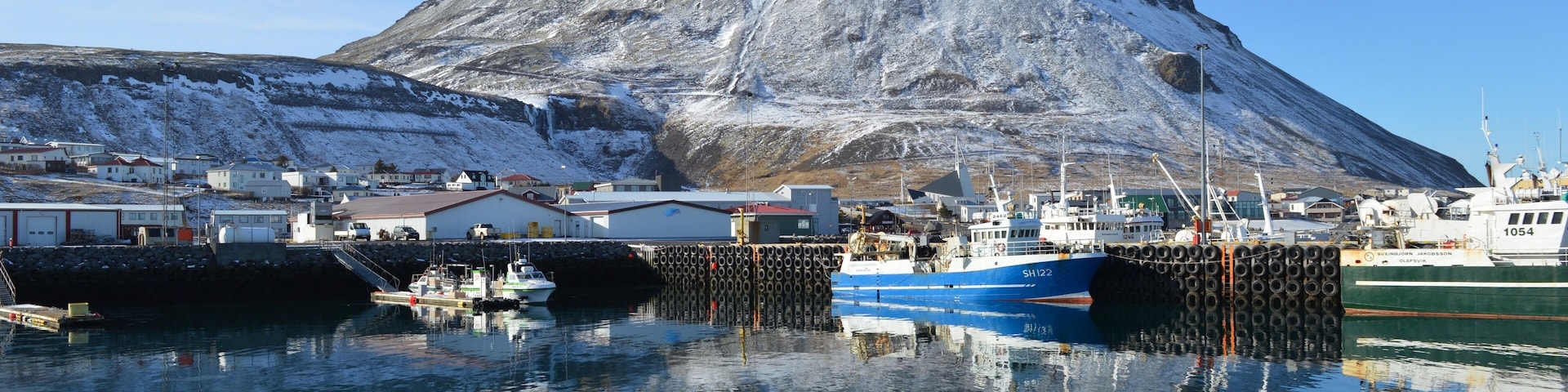 Olafsvik Harbour offering Orca whale watching tours