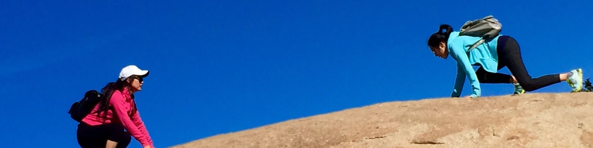 We hiked 3 miles from the east side of the mountain to the top where the potato chip rock is at. There were not many people , beautiful view!