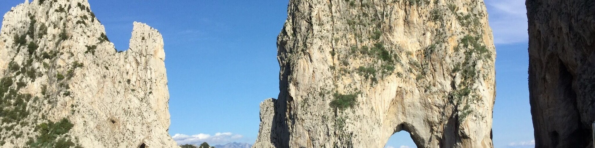 Capri's natural wonders accessed by boat from the Port of Capri.