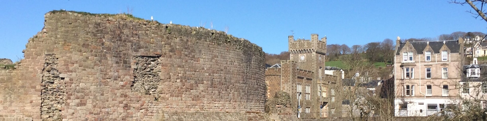 Lovely castle with a pretty moat